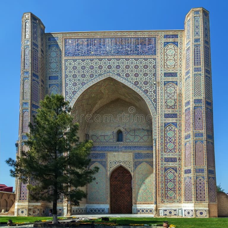 Bibi-Khanym Mosque, Samarkand. Uzbekistan Stock Photo - Image of ...