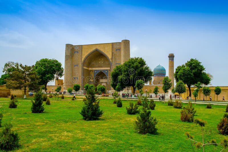 Mosque in Samarkand stock photo. Image of arts, religion - 8577074