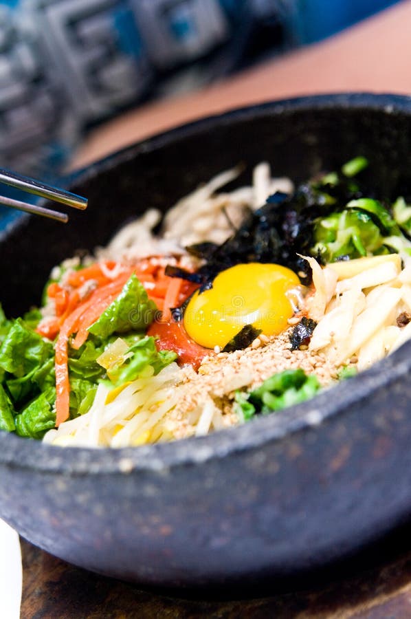 Bibimbap, korean cuisine stock image. Image of kalbi - 22610579