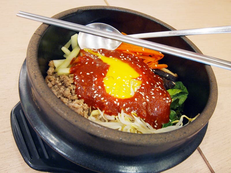 Bibimbap, korean cuisine stock image. Image of kalbi - 22610579