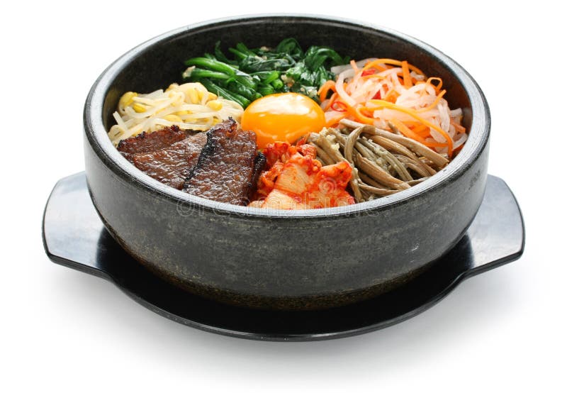 Bibimbap, korean cuisine stock image. Image of kalbi - 22610579
