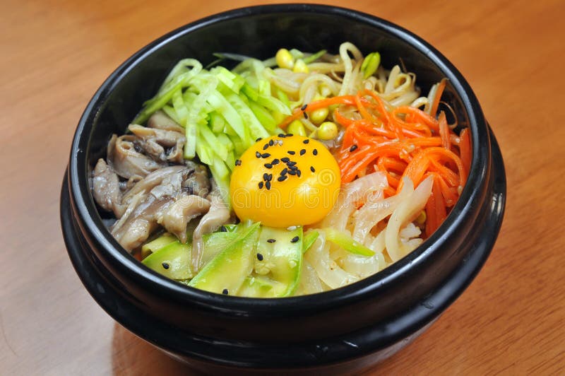 Bibimbap, korean cuisine stock image. Image of kalbi - 22610579