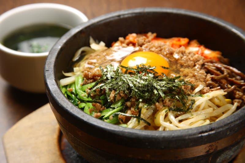 Bibimbap, korean cuisine stock image. Image of kalbi - 22610579