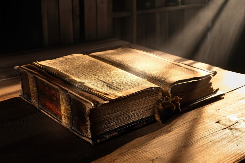 Bible Ancient Closeup. Generate Ai Stock Illustration - Illustration of ...