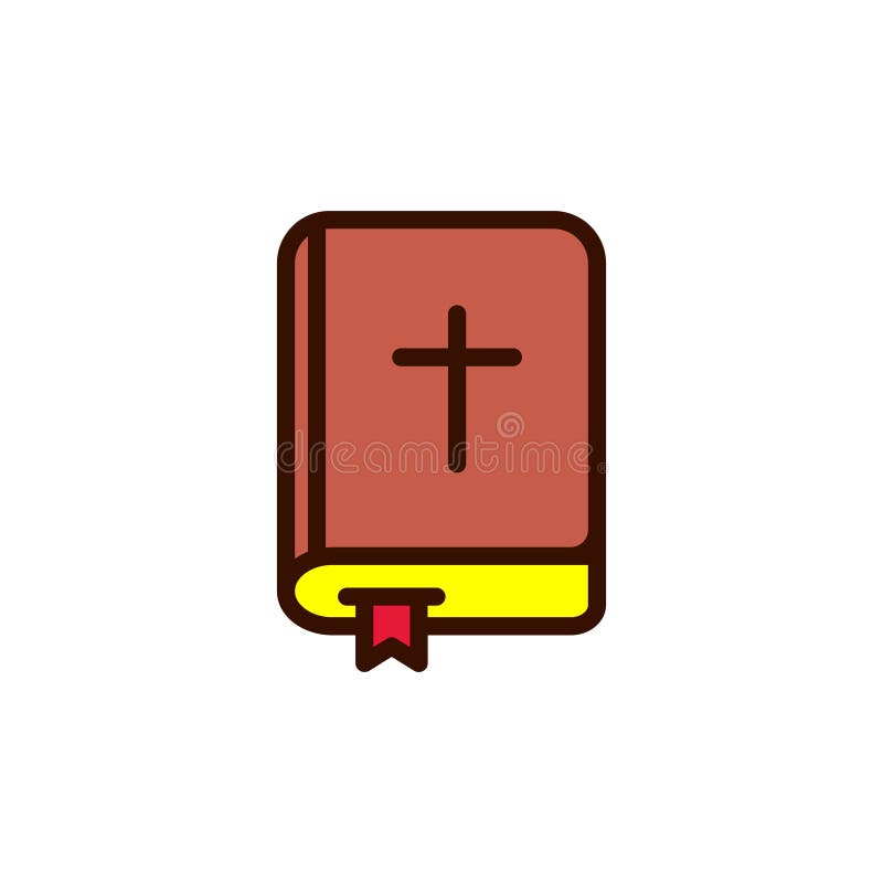 Bible Book Icon. Vector Illustration in Flat Design. Stock Vector ...