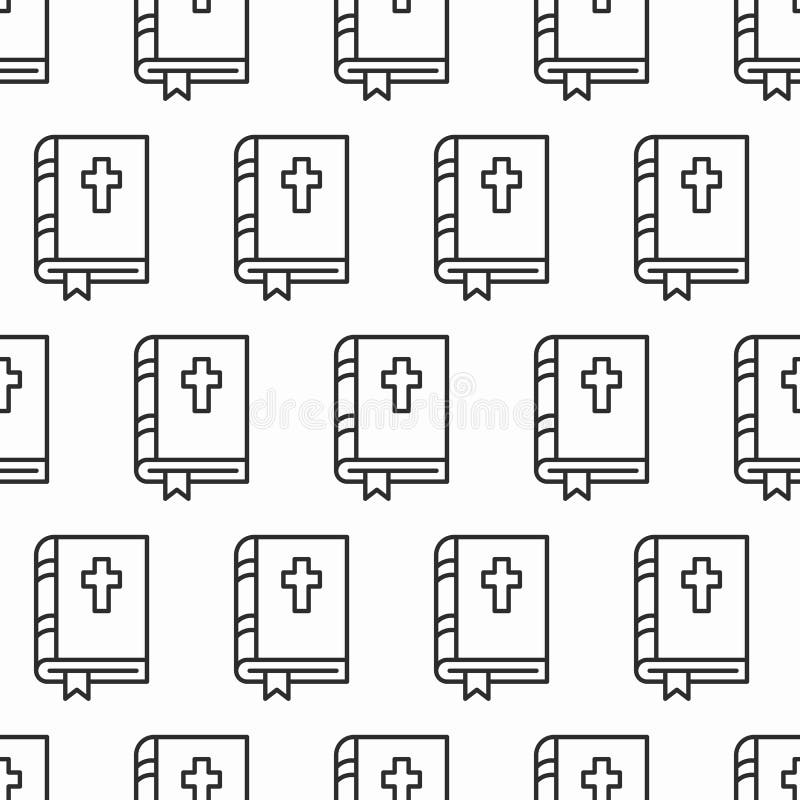 Bible Book Seamless Pattern. Vector Texture Stock Vector - Illustration ...