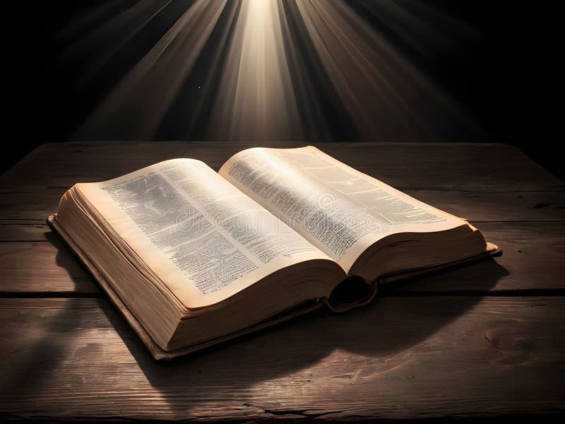 Bible book on table stock image. Image of table, page - 362942645