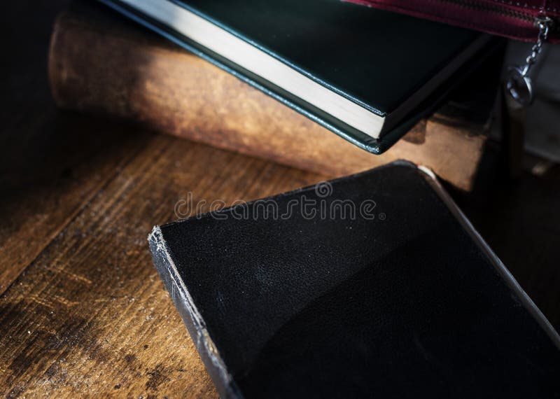 Bible book on wood table stock photo. Image of spiritual - 101669910
