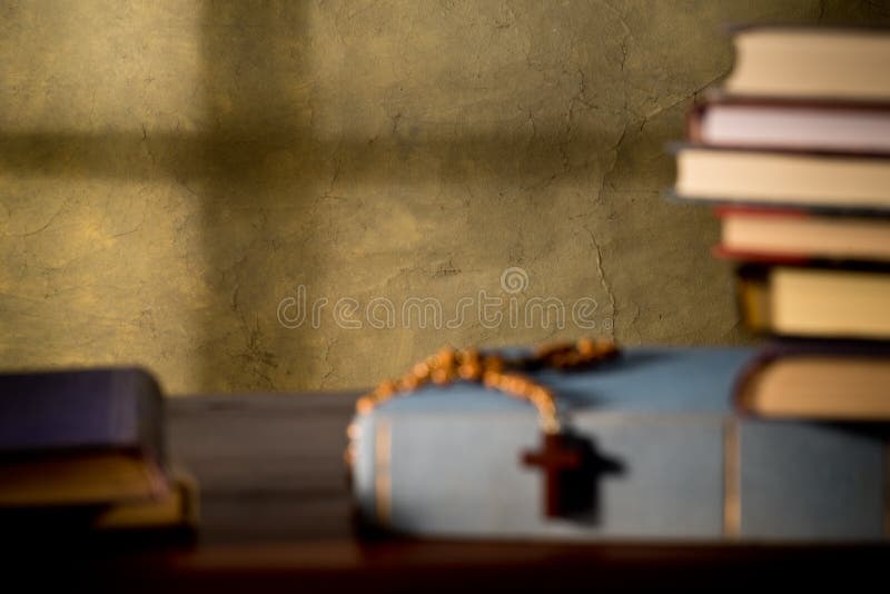Bible in the Bookshelf stock photo. Image of depth, christianity - 45988286