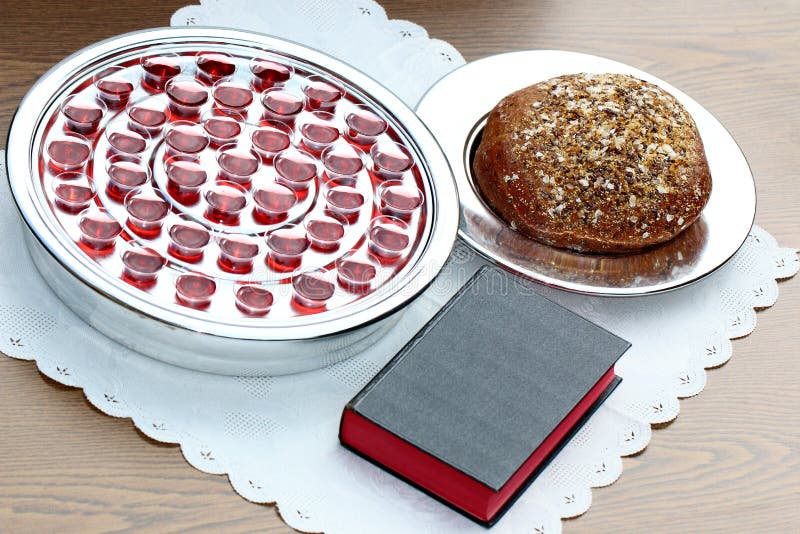 Bible, and Communion Silver Plate Stock Image - Image of jesus, alcohol ...