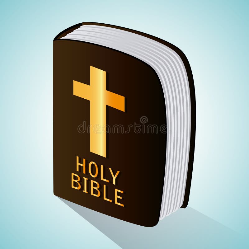 Bible Design. Book Icon. Flat Illustration Stock Vector - Illustration ...