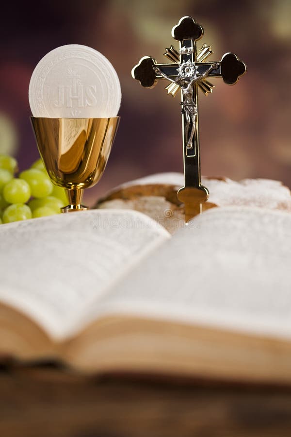 Eucharistie, Sacrement De Fond De Communion Image stock - Image du ...