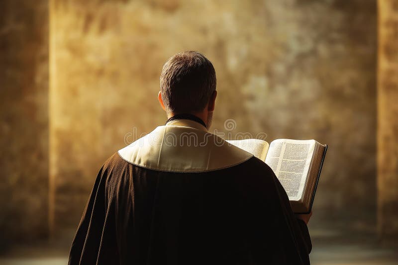 Bible in the Hands of a Monk Stock Image - Image of hands, pray: 355498675