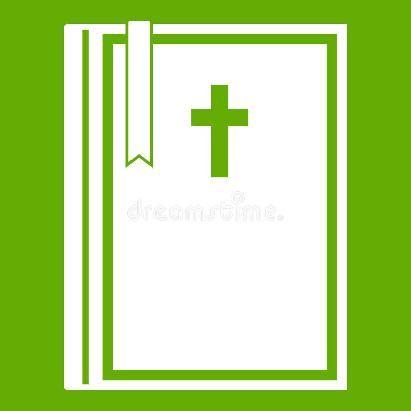 Bible icon green stock vector. Illustration of christianity - 98422540