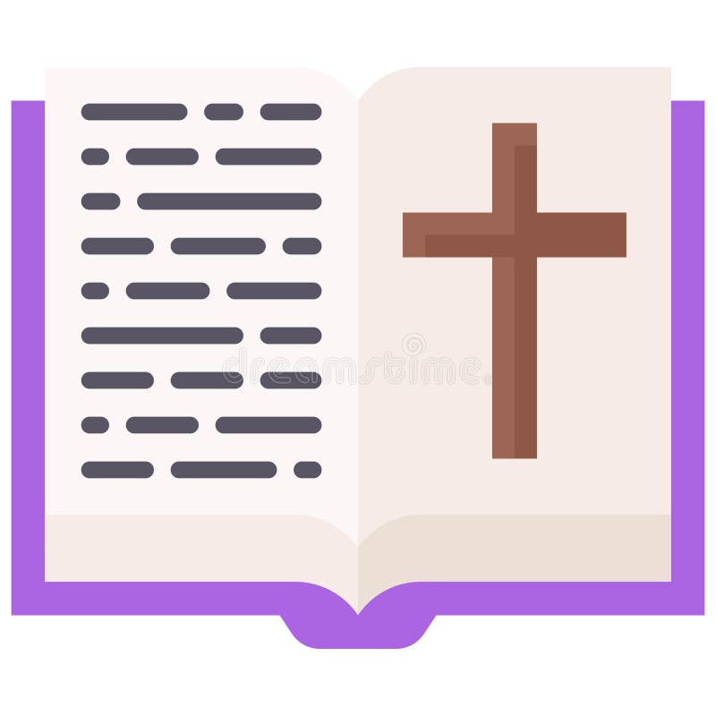 Bible Icon, Holy Week Related Vector Illustration Stock Vector ...