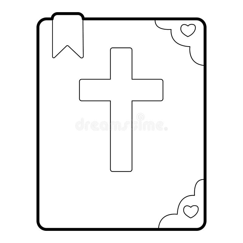 Bible icon, outline style stock vector. Illustration of ancient - 85982033