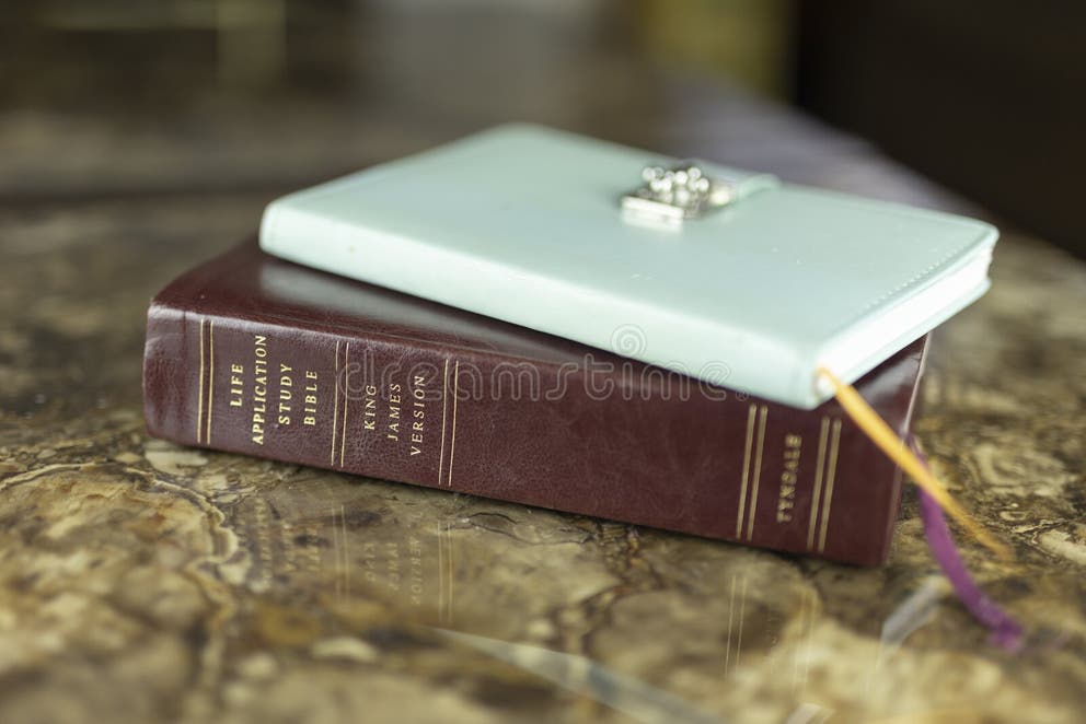 Bible Journaling and Time with God daily Devotion Stock Image - Image ...