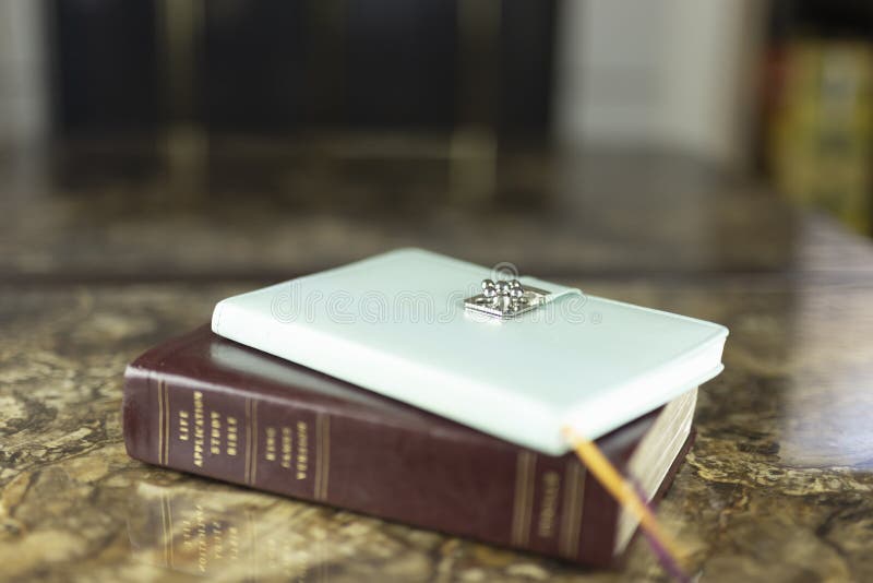 Bible Journaling and Time with God daily Devotion Stock Image - Image ...