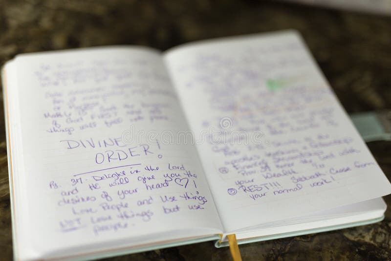 Bible Journaling and Time with God daily Devotion Stock Image - Image ...