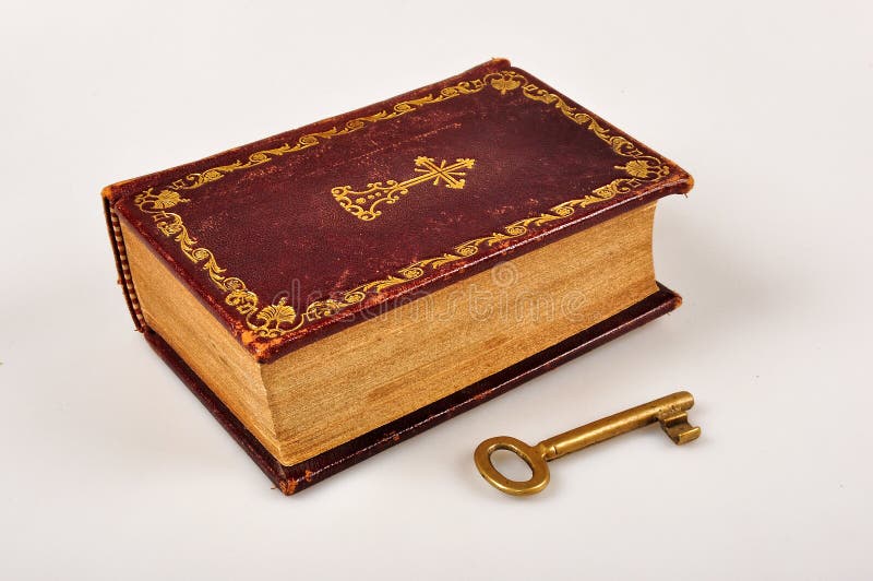 Bible with key stock image. Image of document, literary - 39106645
