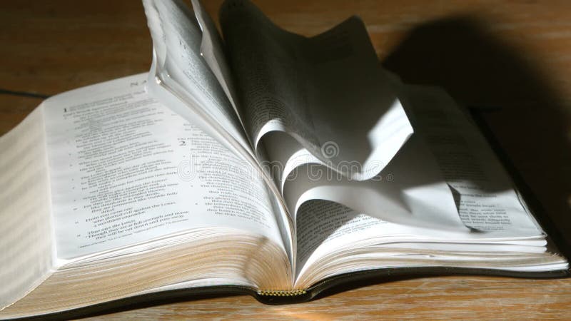 Bible Pages Open with Pentateuch and Turn To the Book of Genesis. Stock ...