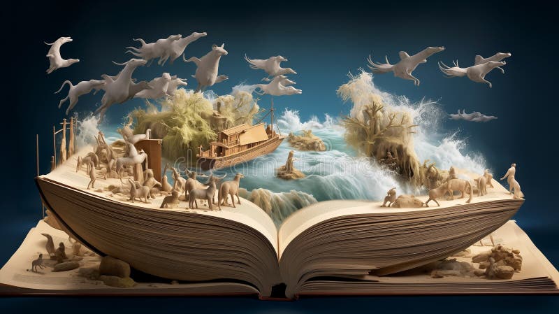 Bible S Book of Genesis, Noah and Ark Describes Great Flood, Stock ... Bible S Book of Genesis, Noah and Ark Describes Great Flood, Stock ...