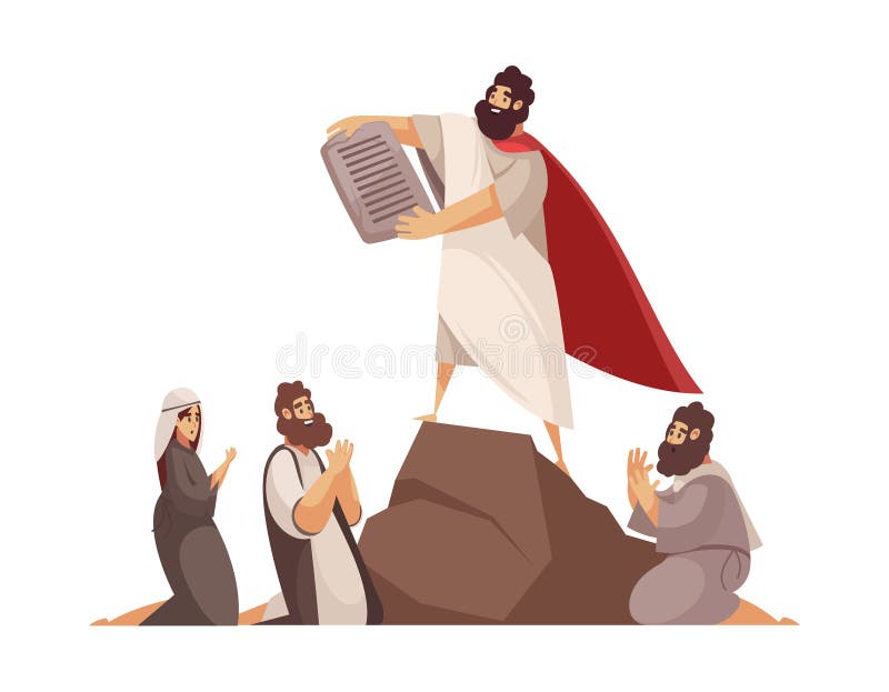 Bible Scene Prophet Composition Stock Vector - Illustration of history ...