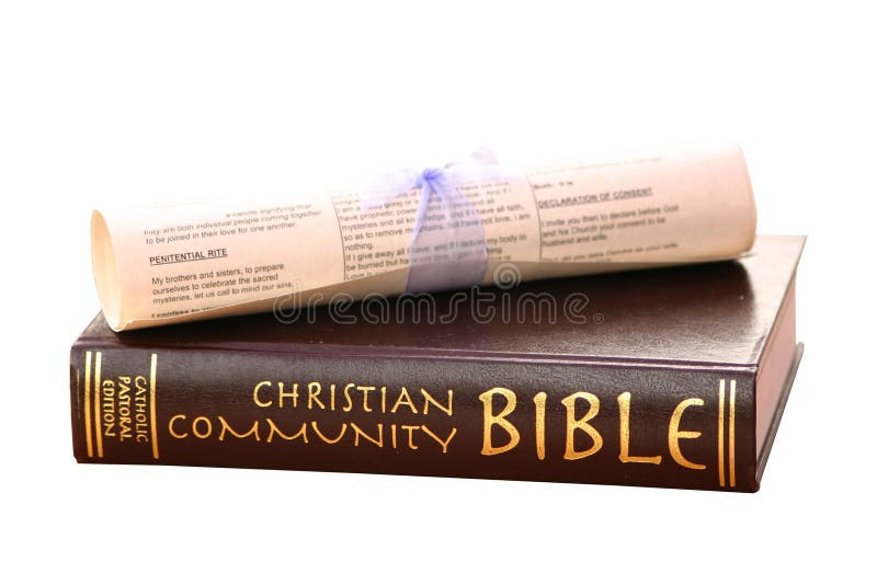 Bible and scroll stock photo. Image of worn, antique, white - 715010