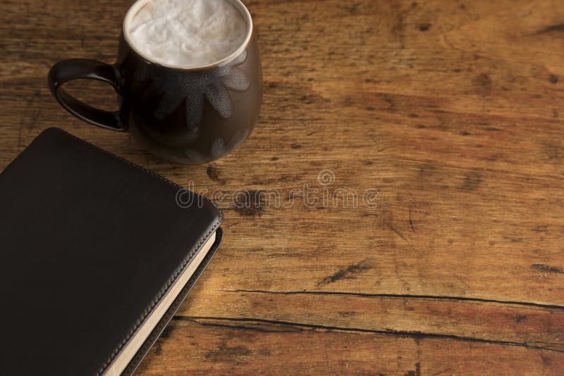 Bible Study and a Coffee stock photo. Image of space - 126466348