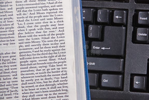 Bible Study Online stock image. Image of testament, computer - 4197705