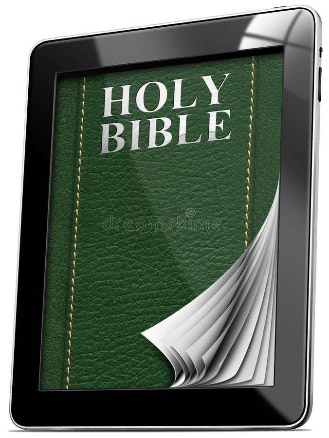 Bible - Tablette Avec Des Pages Illustration Stock - Illustration du ...