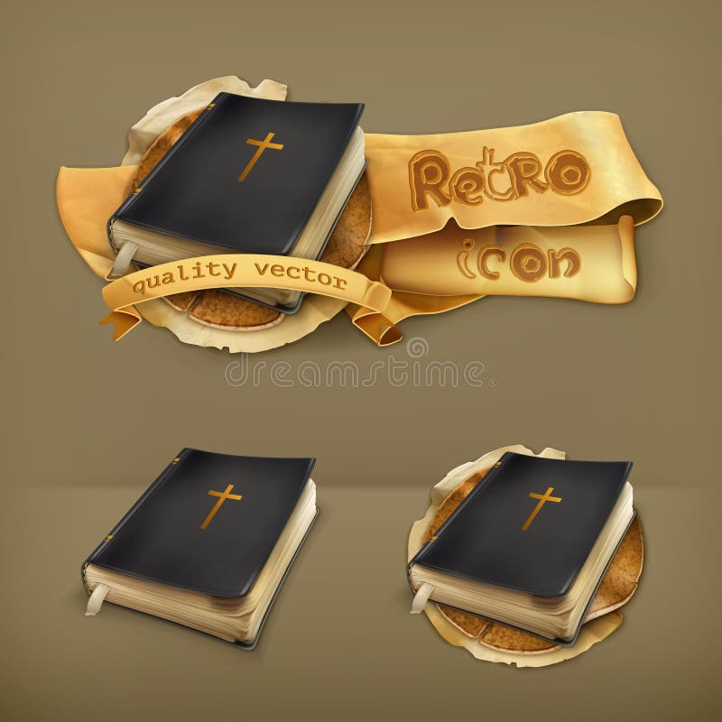 Bible, vector icons stock vector. Illustration of eps10 - 57417254