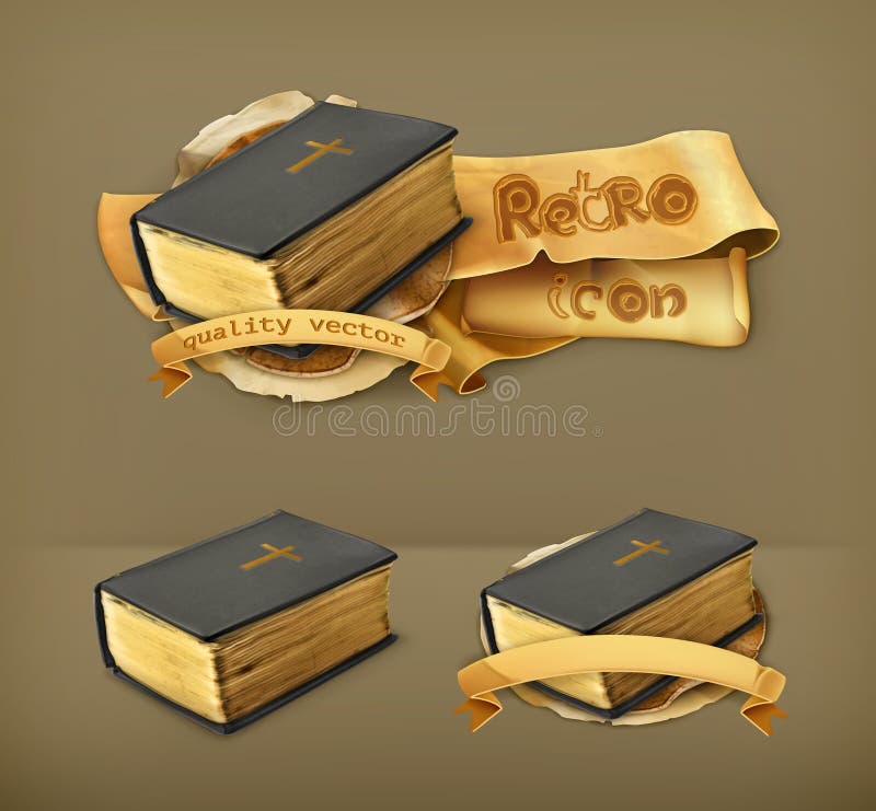 Bible, vector icons stock vector. Illustration of eps10 - 57417282