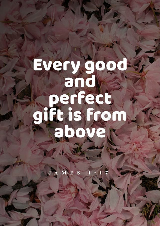 Bible Verse " Every Good and Perfect Gift is from Above James 1:17 ...