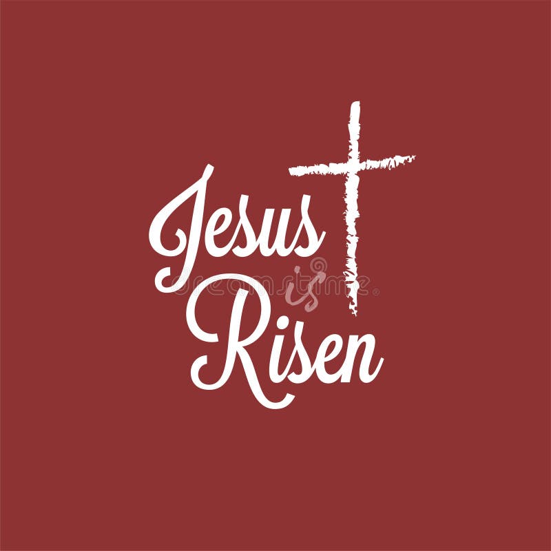 Bible Verse he Has Risen, Vector Illustration Stock Vector ...