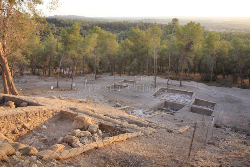 Biblical and Ancient Site of Azeqa or Azeka in the Judeia Hills Stock ...