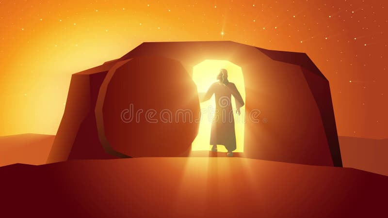 Motion Graphics Resurrection of Jesus Stock Footage - Video of third ...