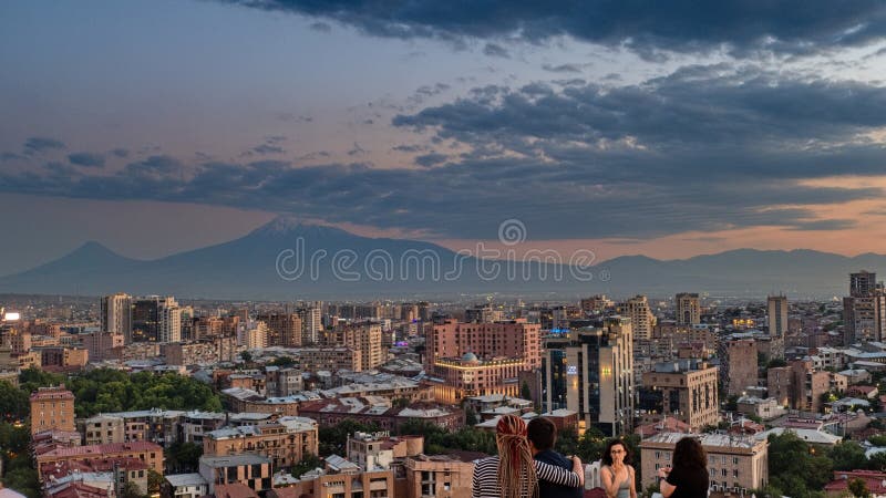 Biblical Mountain Volcano Ararat View Stock Photo - Image of panoramic ...
