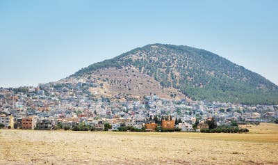 Biblical Place of Israel: Mount Tabor Stock Image - Image of galilee ...