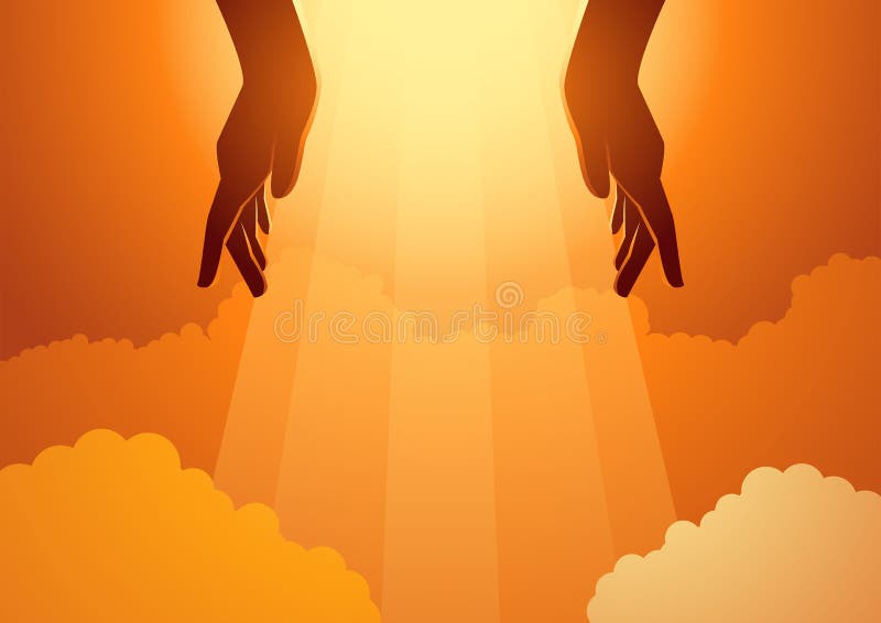 The First Day Light Was Created Stock Vector - Illustration of ...