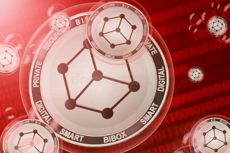 Bibox Token Crash, Bubble. Bibox Token BIX Cryptocurrency Coins in a ...