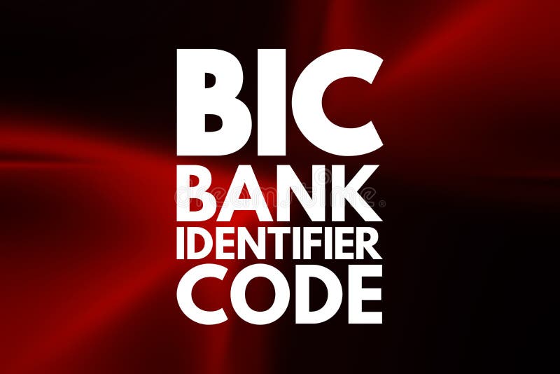 BIC - Bank Identifier Code Acronym, Business Concept Background Stock ...