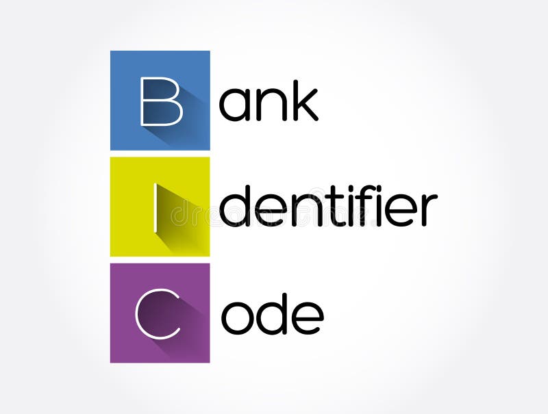 Bic Bank Identifier Code Concept with Big Word or Text and Team People ...