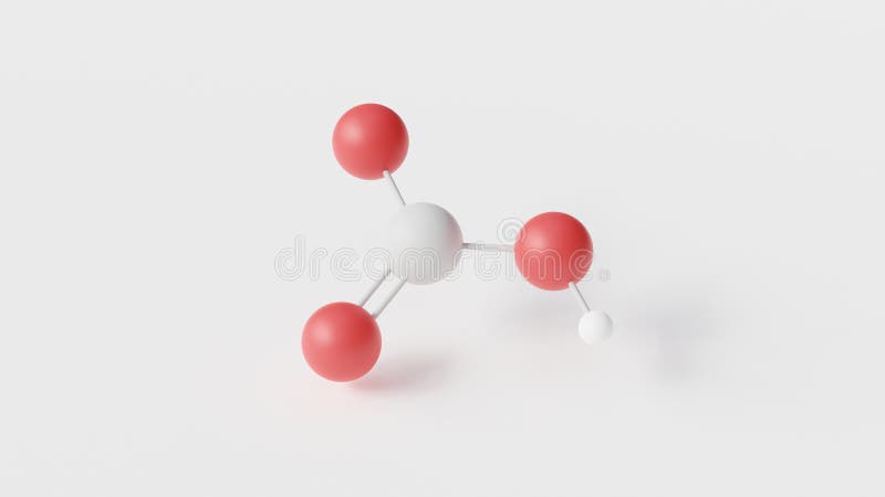 Bicarbonate, Molecular Structures, Polyatomic Anion, 3d Model ...