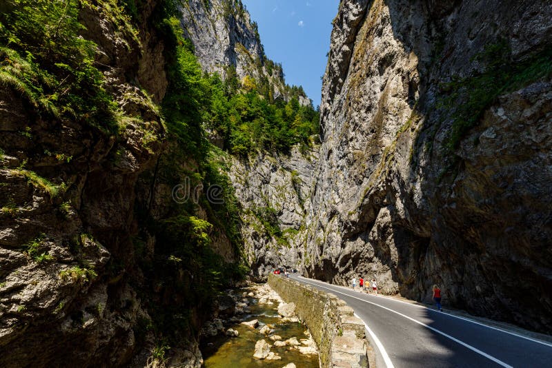 Bicaz Canyon in Romania stock photo. Image of cheile - 240886828