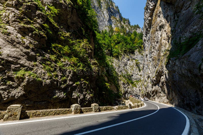 Bicaz Canyon in Romania editorial stock image. Image of cheile - 240887914