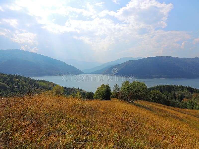 Bicaz Lake stock image. Image of panorama, lake, bicaz - 79731377