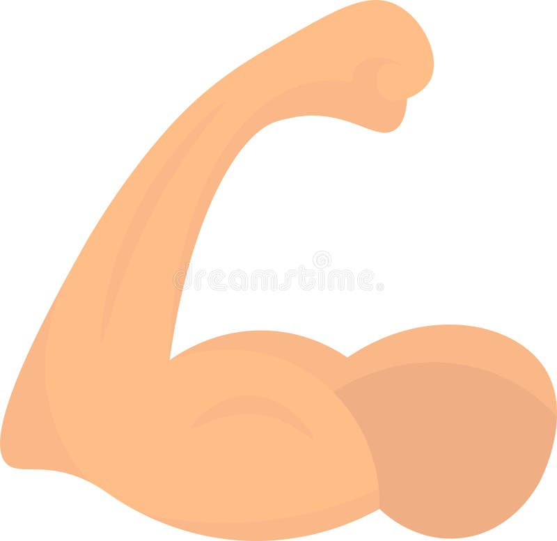 Bicep Muscle Vector Clip Art Stock Vector - Illustration of shapes ...