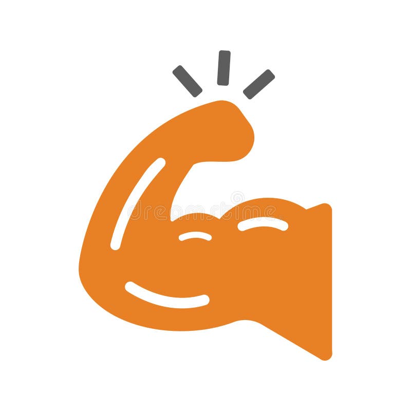 Biceps, Bodybuilding, Muscle Icon Stock Vector - Illustration of ...