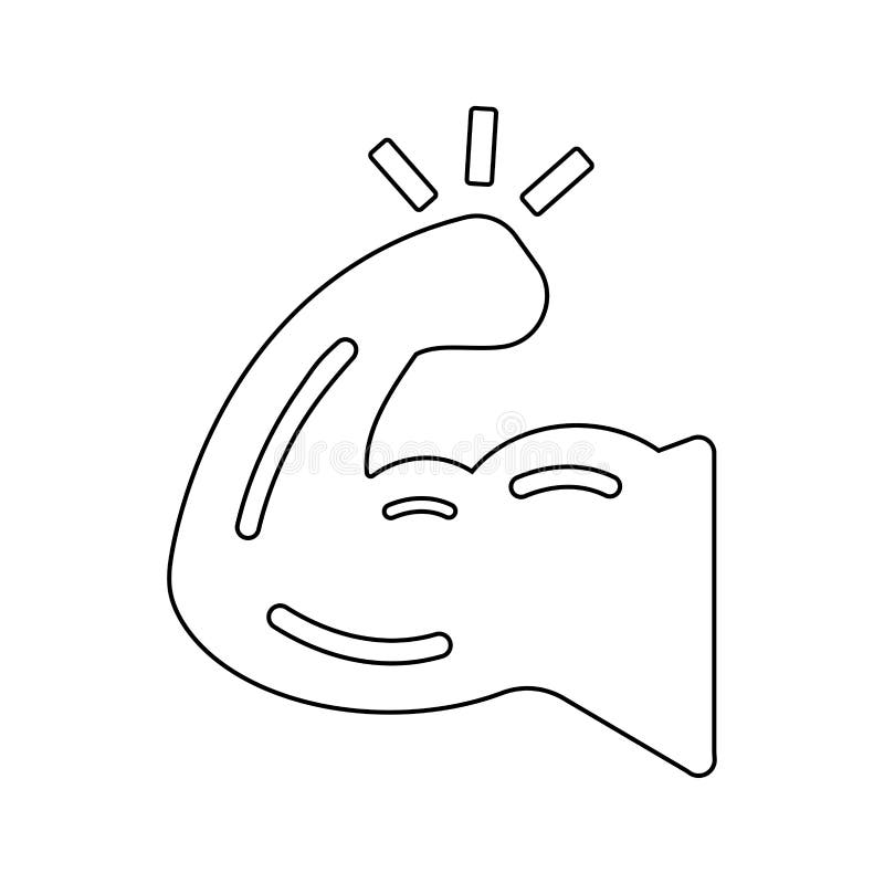 Biceps, Bodybuilding, Muscle Icon Stock Vector - Illustration of ...